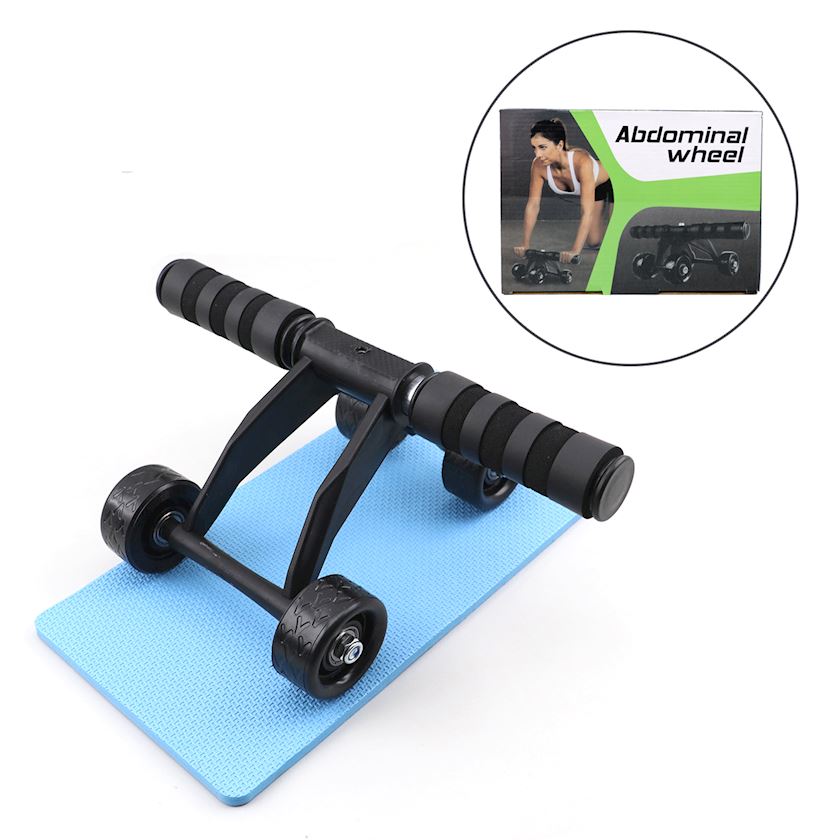 Press üçün trenajor 4 təkərli Abdominal wheel, qara - Qiymeti, Bakıda ...