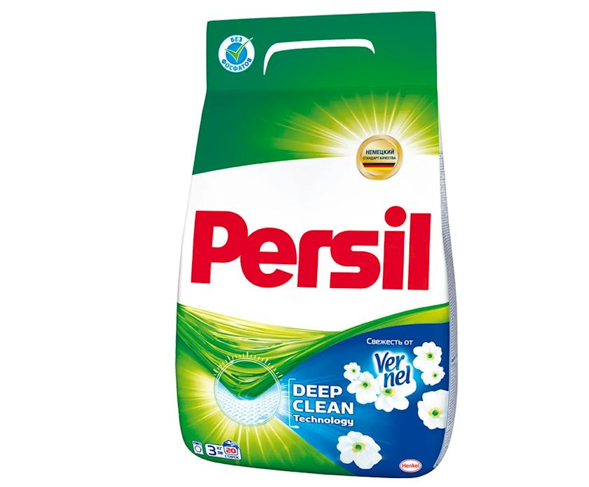 ᐈ Yuyucu toz Persil Deep Clean Technology ağ paltarlar üçün, avtomat, 3 ...