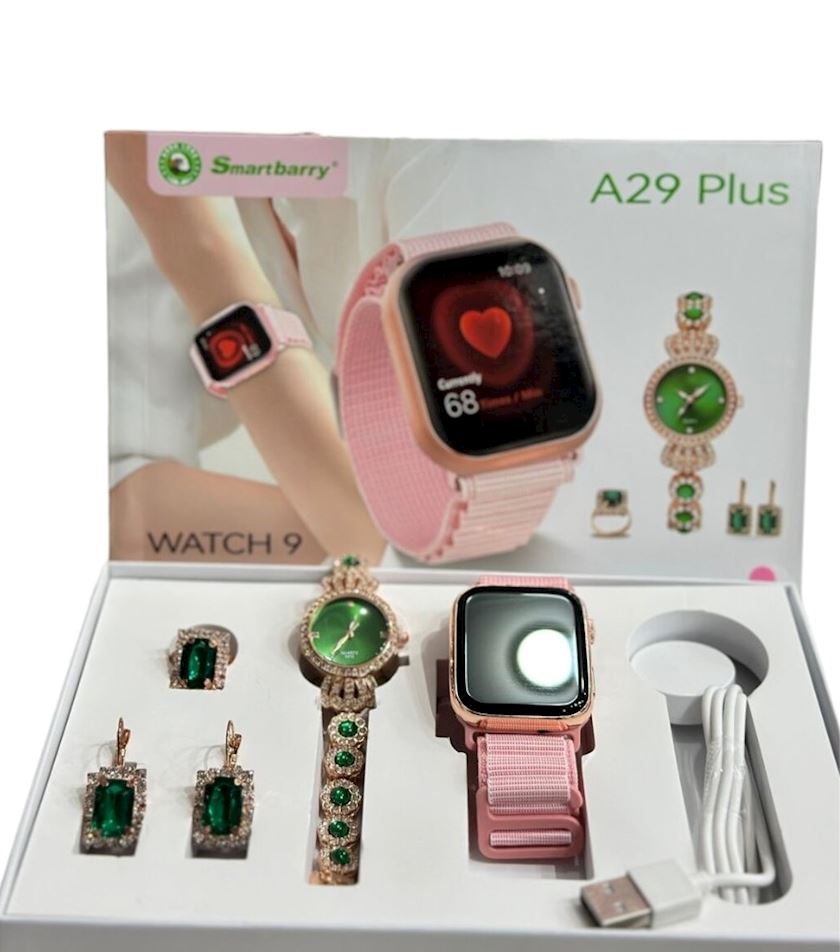 Смарт часы Smart Watch A29 Plus Pink - купить в Баку. Цена, обзор, отзывы, продажа
