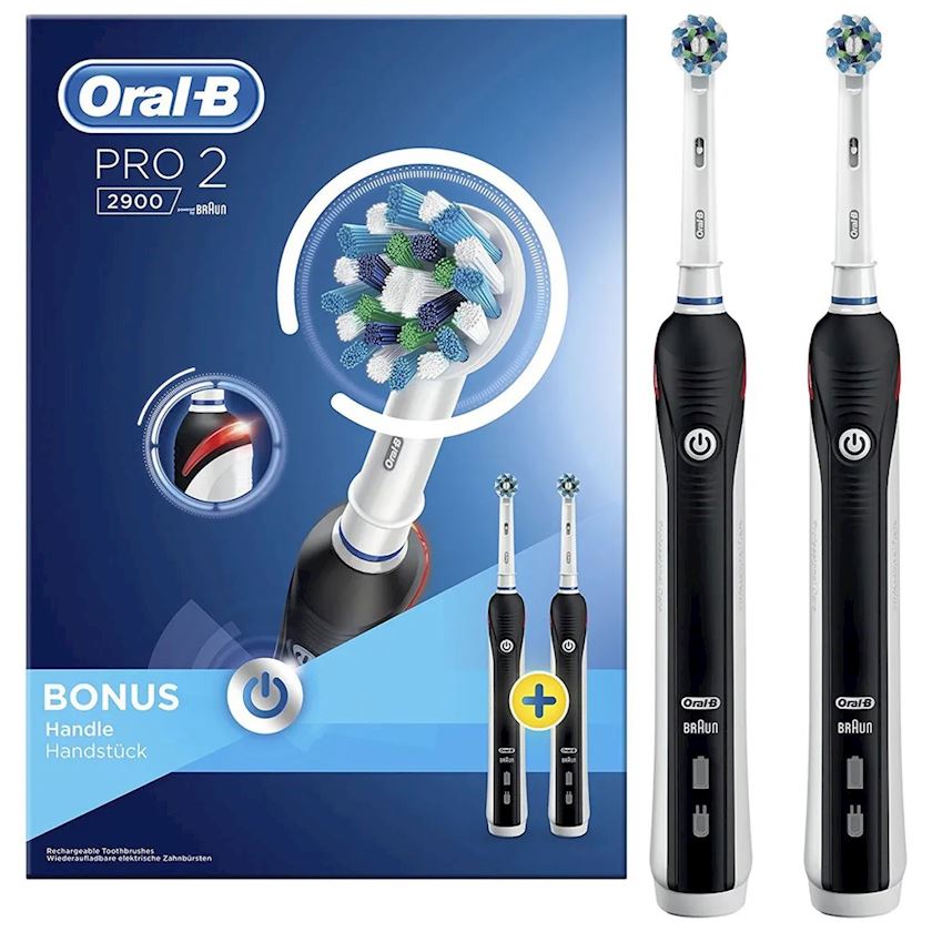 Набор электрических зубных щеток Braun Oral-B Pro 2 2900 Black Edition ...