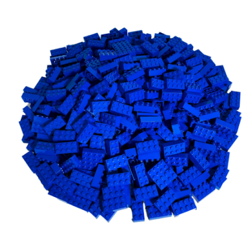 Konstruktor LEGO 3001 2x4 Blue Mix 100 əd - Qiymeti, Bakıda almaq ...