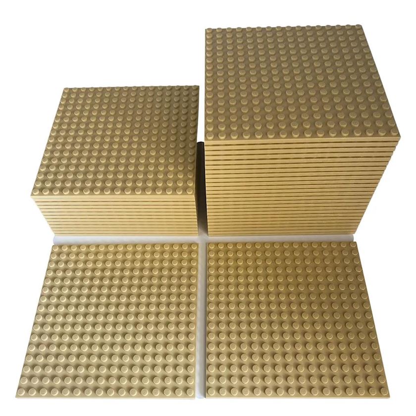 Konstruktor aksessuarları Lego 16x16 panels building panels light beige ...