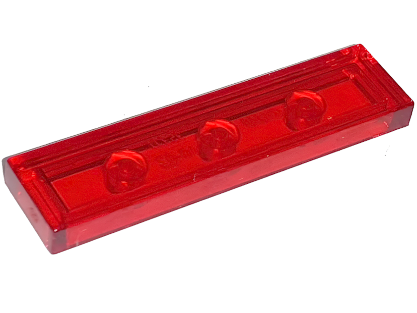 ᐈ Аксессуары к конструкторам LEGO Tile 1x4 Transparent Red 2431, 1 шт ...