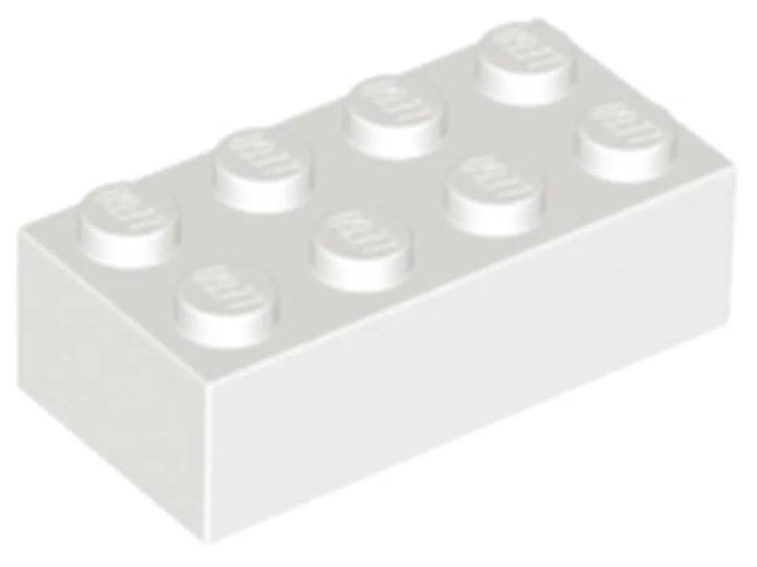 Konstruktor aksessuarları Lego 2x4 white brick (White) 250 pcs ...