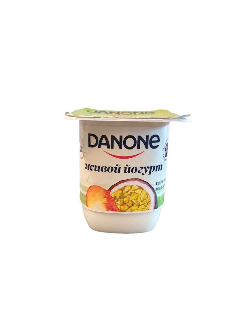 ᐈ Йогурт Danone с персиком и маракуйей 120 г - купить по выгодной цене | ️ BIRMARKET