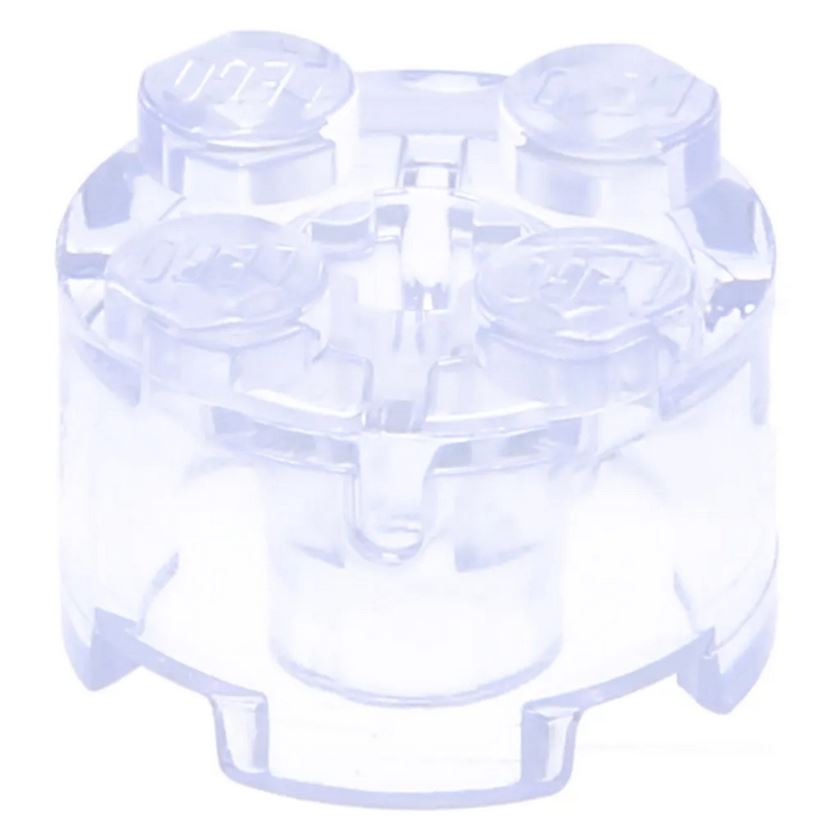 Konstruktor LEGO Classic 2x2 Round stones with hole Transparent 3941, 3 ...