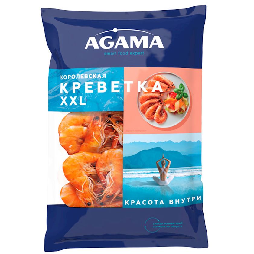 Королевские креветки XXL Agama 700 г - купить в Баку. Цена, обзор ...