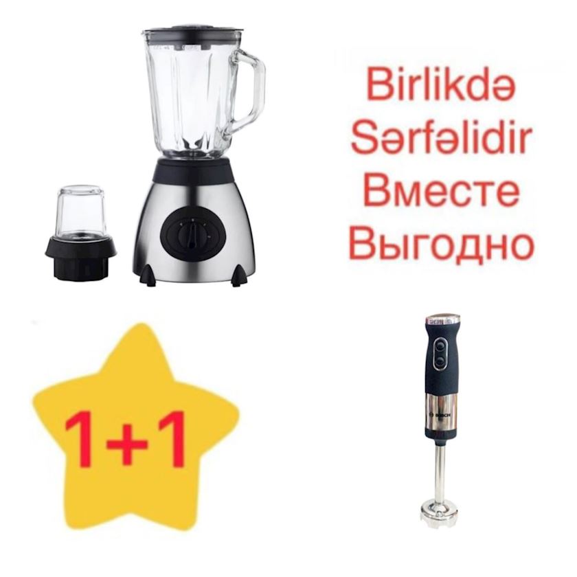 Blender Bosch BS-121 + Blender RAF R.295 - Qiymeti, Bakıda almaq. Satışı, icmal, rəylər