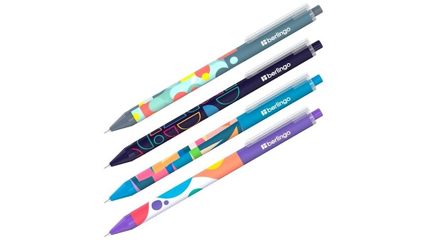 Ручка шариковая автоматическая Berlingo Balance 0.7 мм, синяя, товар в ...