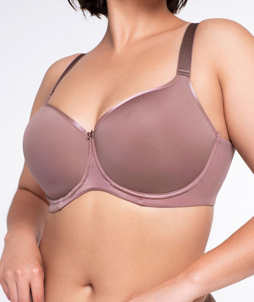 Бюстгальтер с косточками женский Tribuna BF430, коричневый, полиамид/эластан, размер 75 G ...