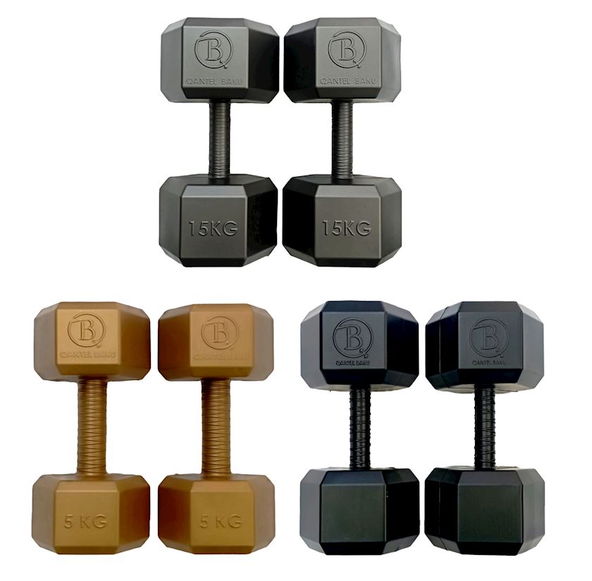 ᐈ Plastik qantel dəsti Qantel Baku 5876_0004, 2 x 5 kq, 2 x 10 kq, 2 x ...