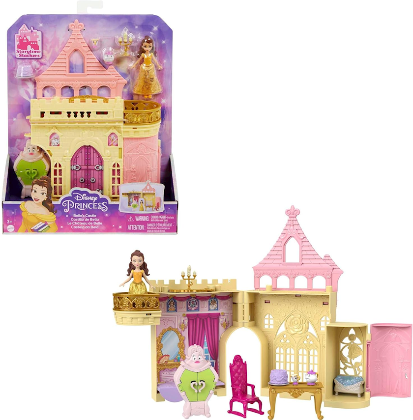 Oyun dəsti Mattel Disney Princess Storytime Stackers Belle's Castle ...