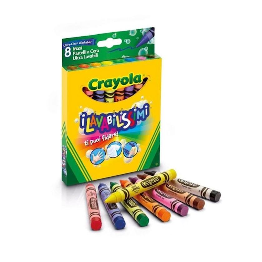 Təbaşirlər dəsti Crayola Ultra-Clean Washable Large Crayons, 8 əd ...
