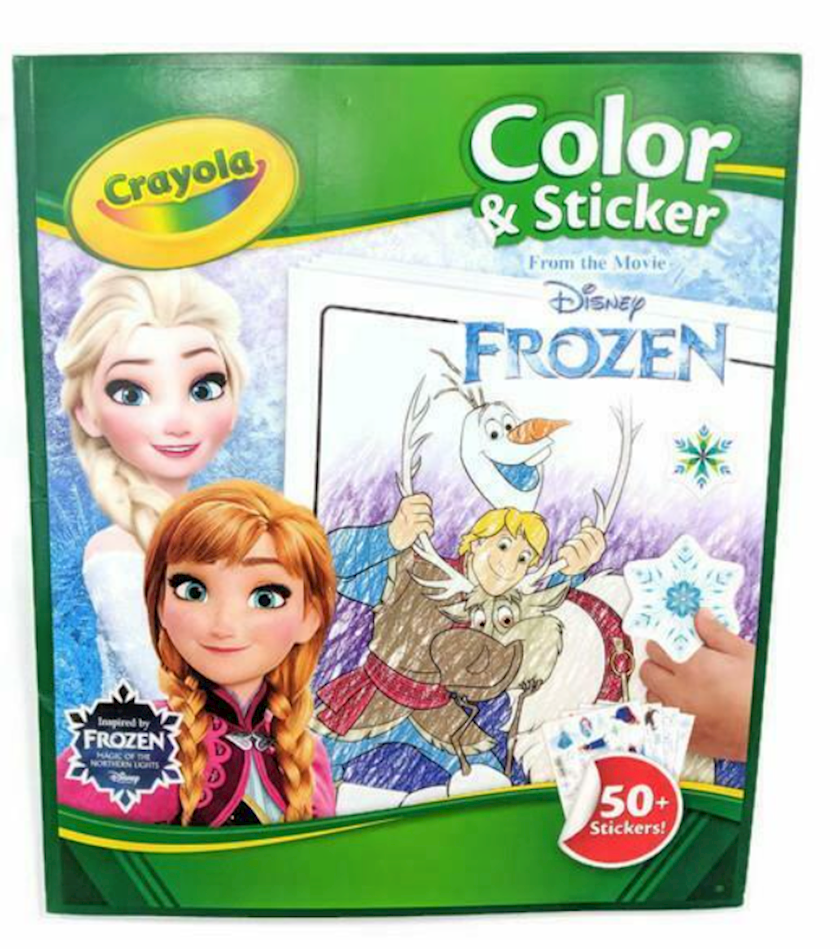 ᐈ Раскраска Crayola Disney Frozen Colour And Sticker Book - купить по ...