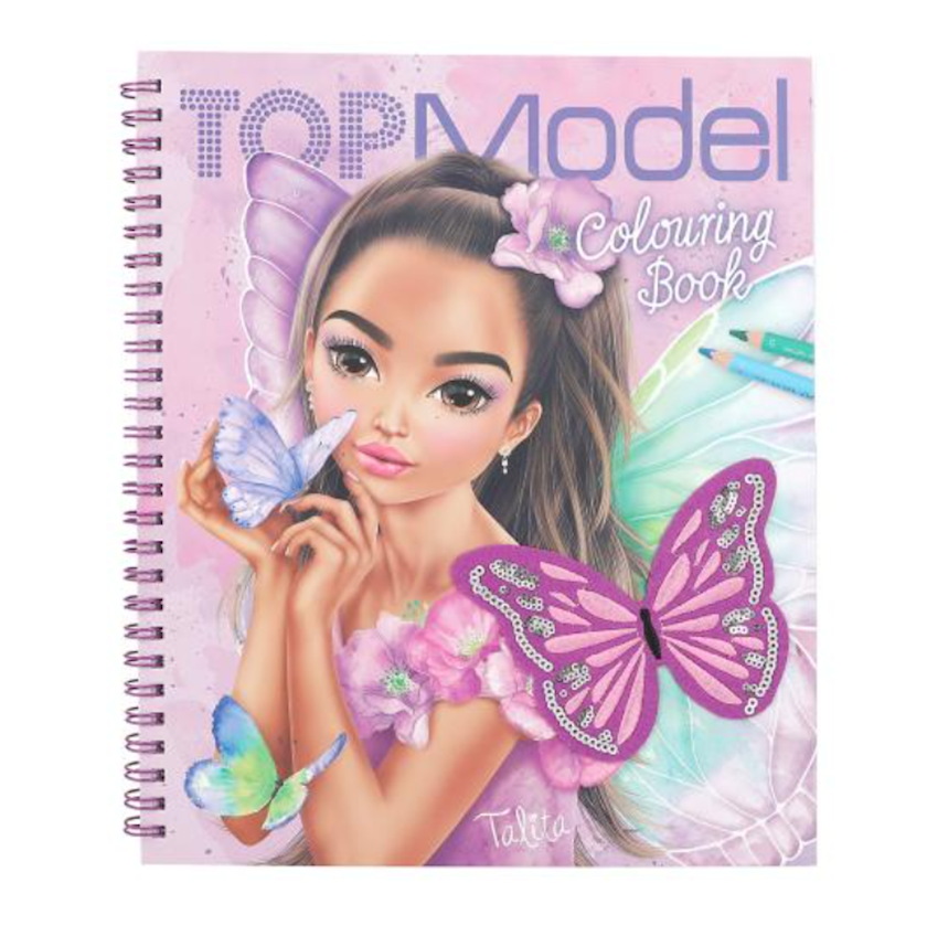 ᐈ Rəngləmə albomu Motto TOPModel Colouring Book With Sequins FAIRY LOVE ...